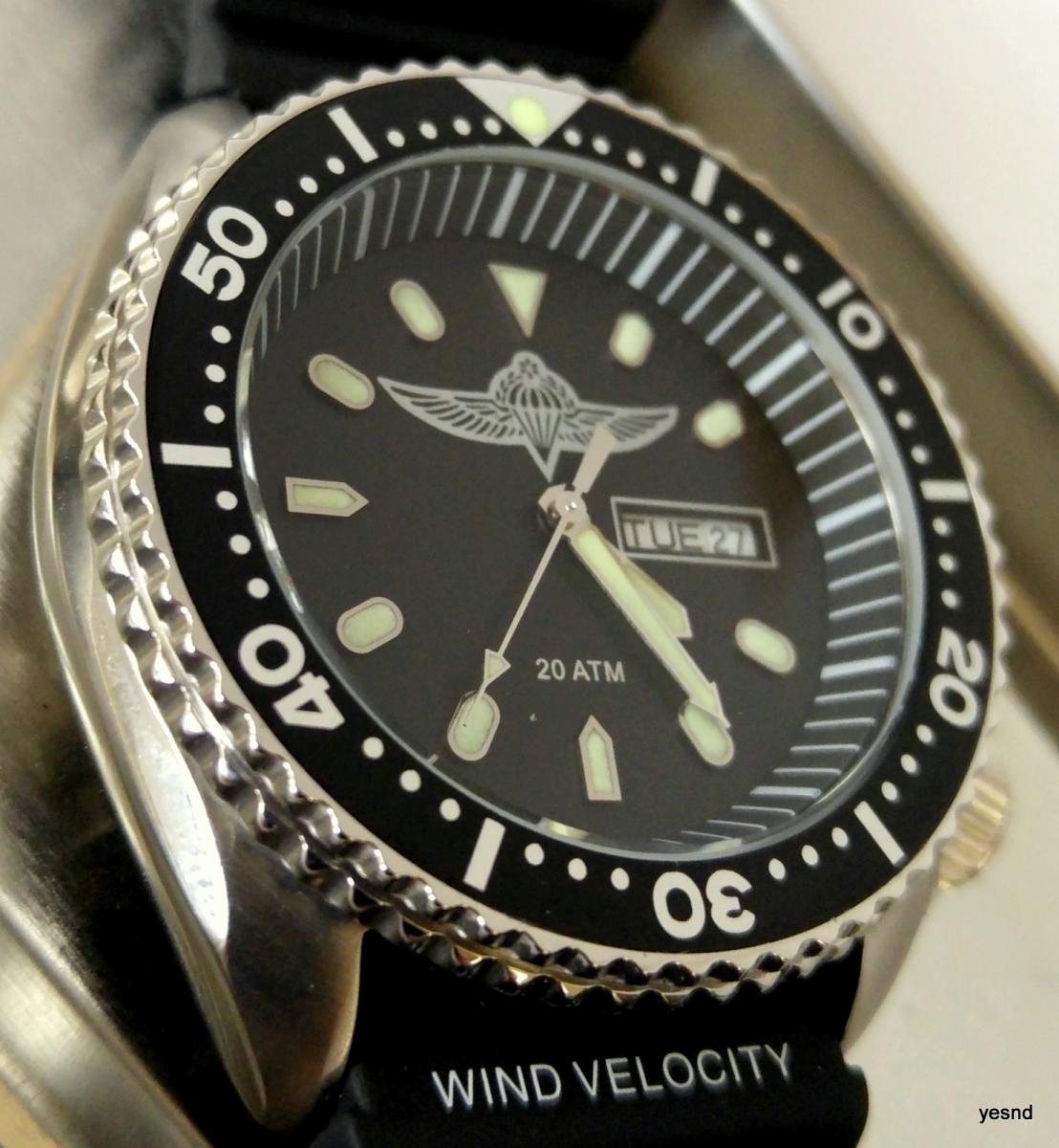 Israel IDF army paratrooper diving wrist watch combat water resistant ...