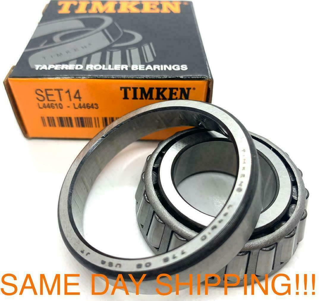 TIMKEN MADE IN USA Set 14 TAPERED ROLLER BEARING L44643/L44610 1 " ID X ...