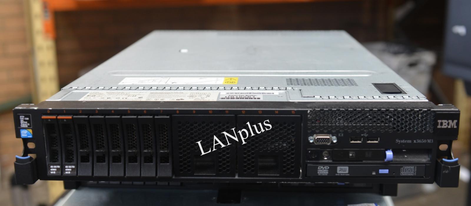 IBM x3650 M3 E5640 2.67Ghz CPU 32GB RAM 2x 146GB SAS HDs 2U Rack Mount ...