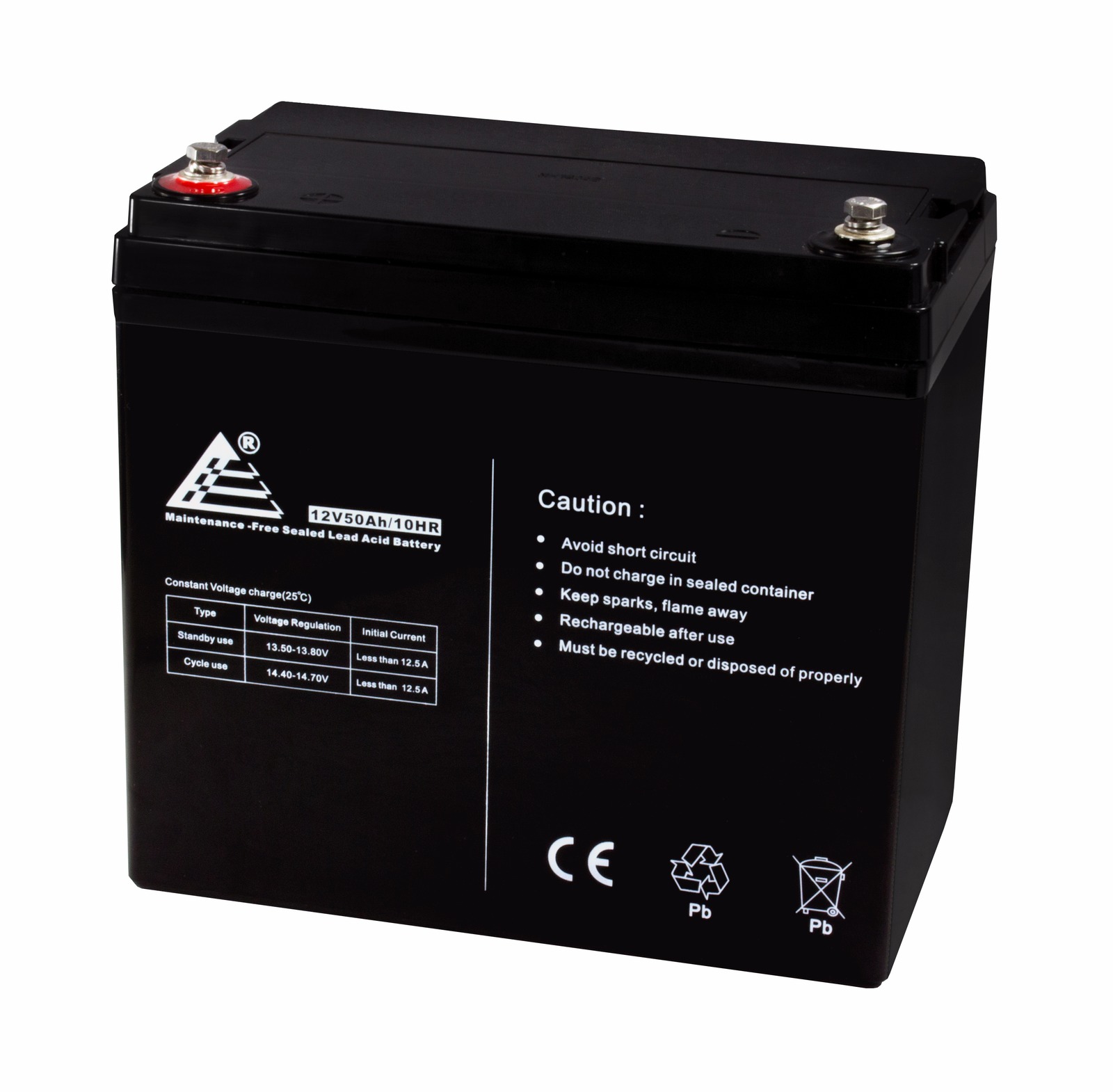 One 12v 50Ah Sealed Lead Acid Battery for Kung Long Tempest TR45-12 ...