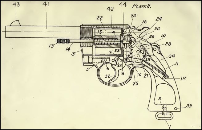 WW1 Colt 45 Manual Revolver Pistol 1911 Blueprint Plans WWI Original ...